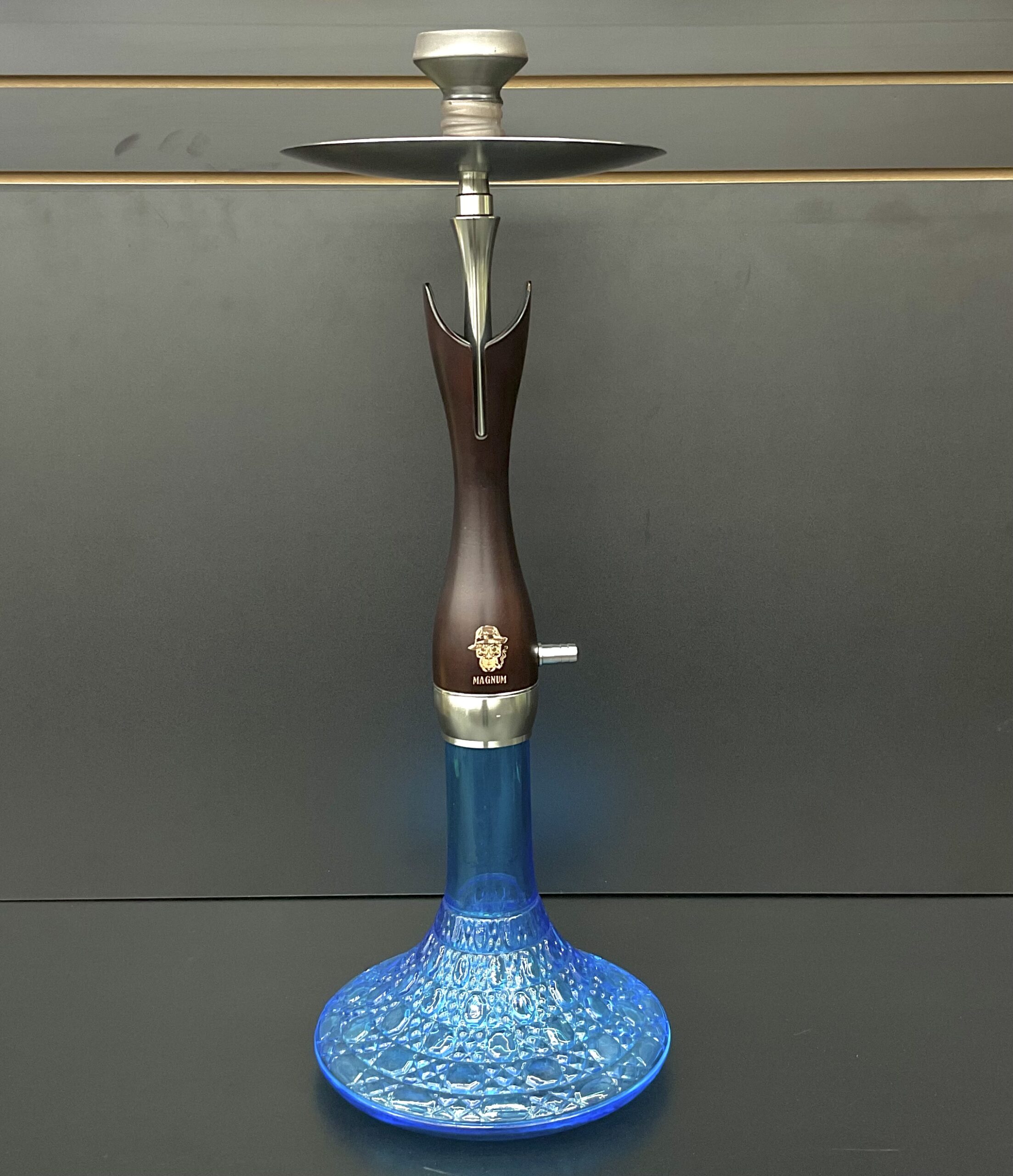 27″ Magnum Stainless Steel Wood Stem Hookah – CKZ WHOLESALE