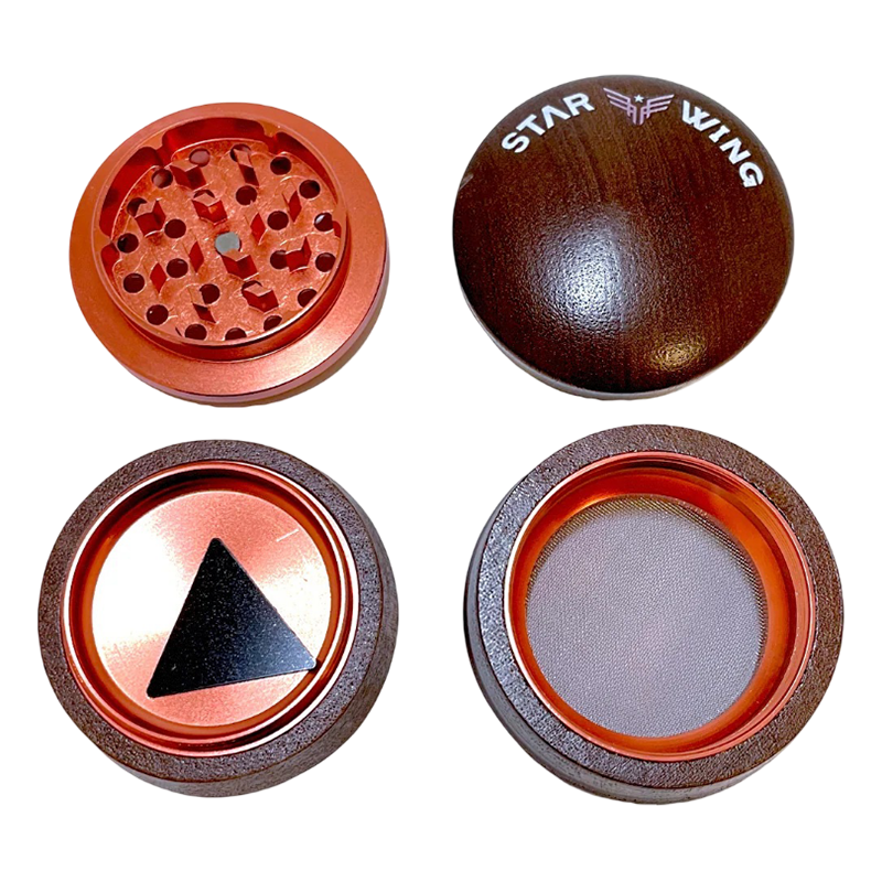 Star Wing 4pt Wooden Grinder – CKZ WHOLESALE